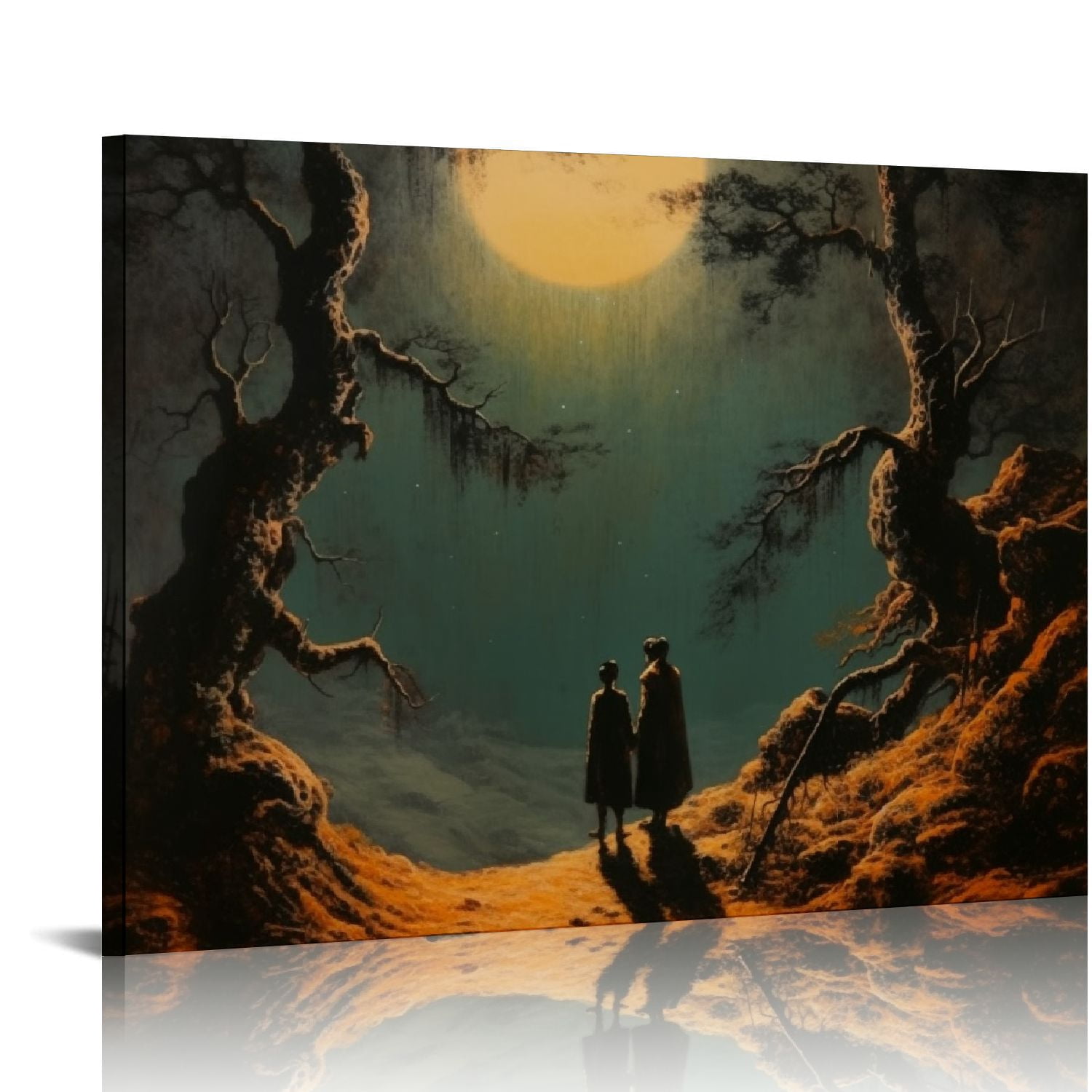 Nawypu Caspar David Friedrich Print Poster Couple Gazing at The Moon ...