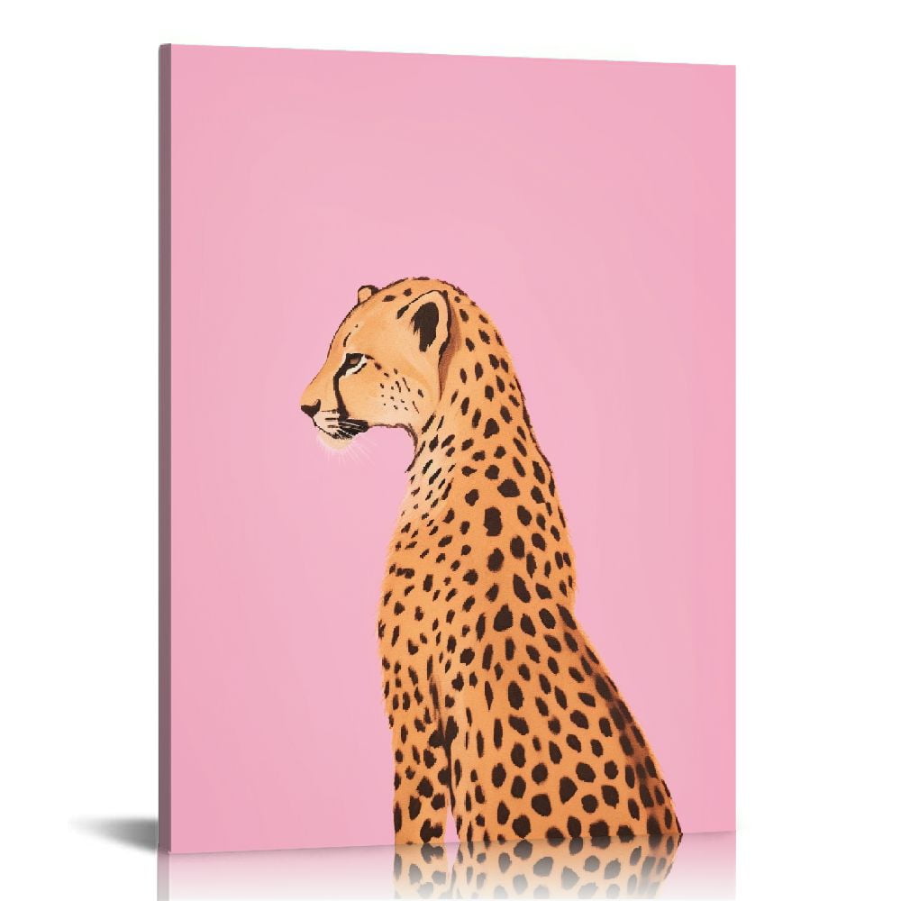Nawypu Cheetah Print Wall Décor Pink Posters for Room Aesthetic Blush ...