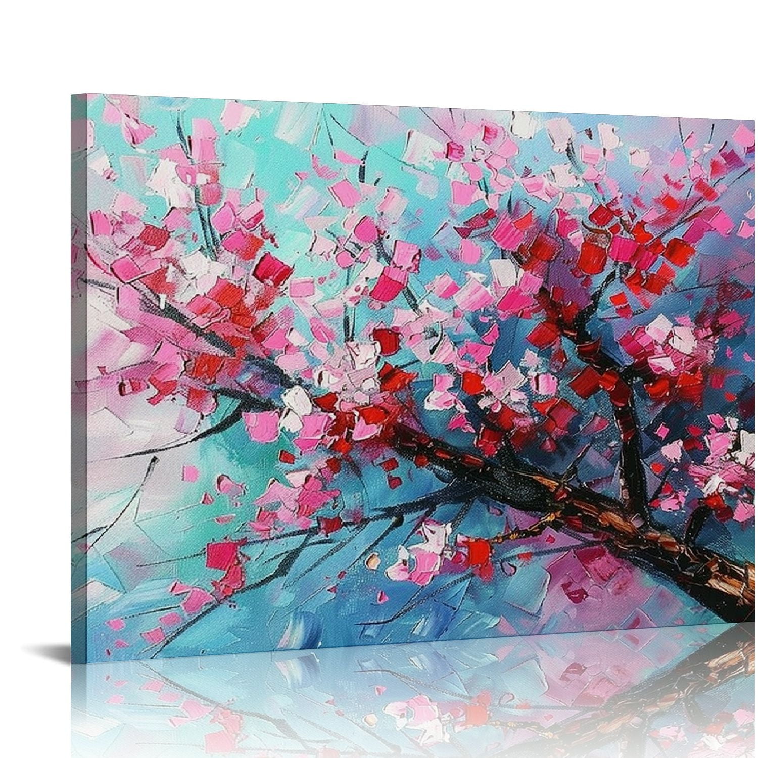 Nawypu Cherry Blossom Branch Art-Abstract Picture Canvas Print Wall ...
