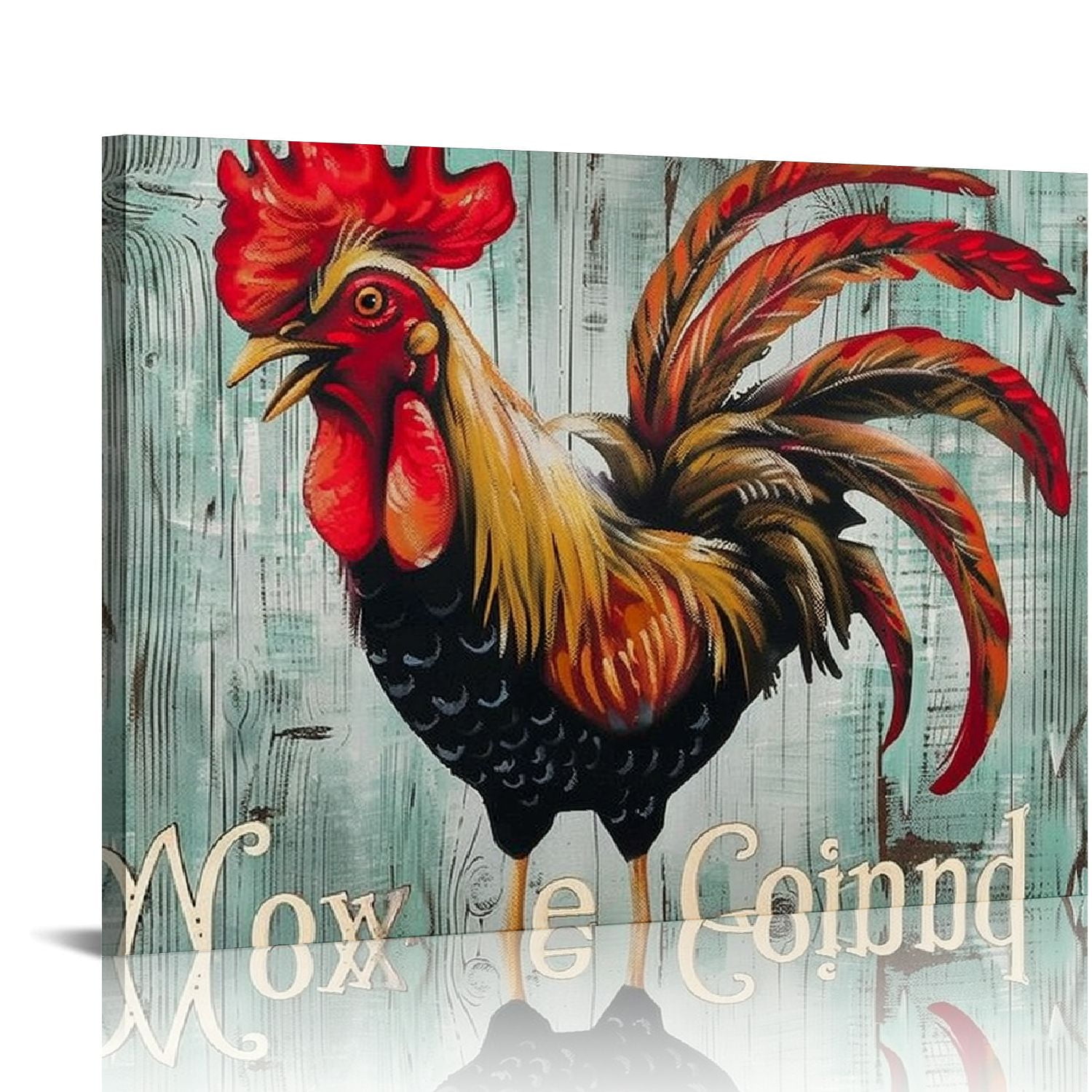 Nawypu Chicken Canvas Prints Wall Art Decor Desk Sign Welcome to the ...