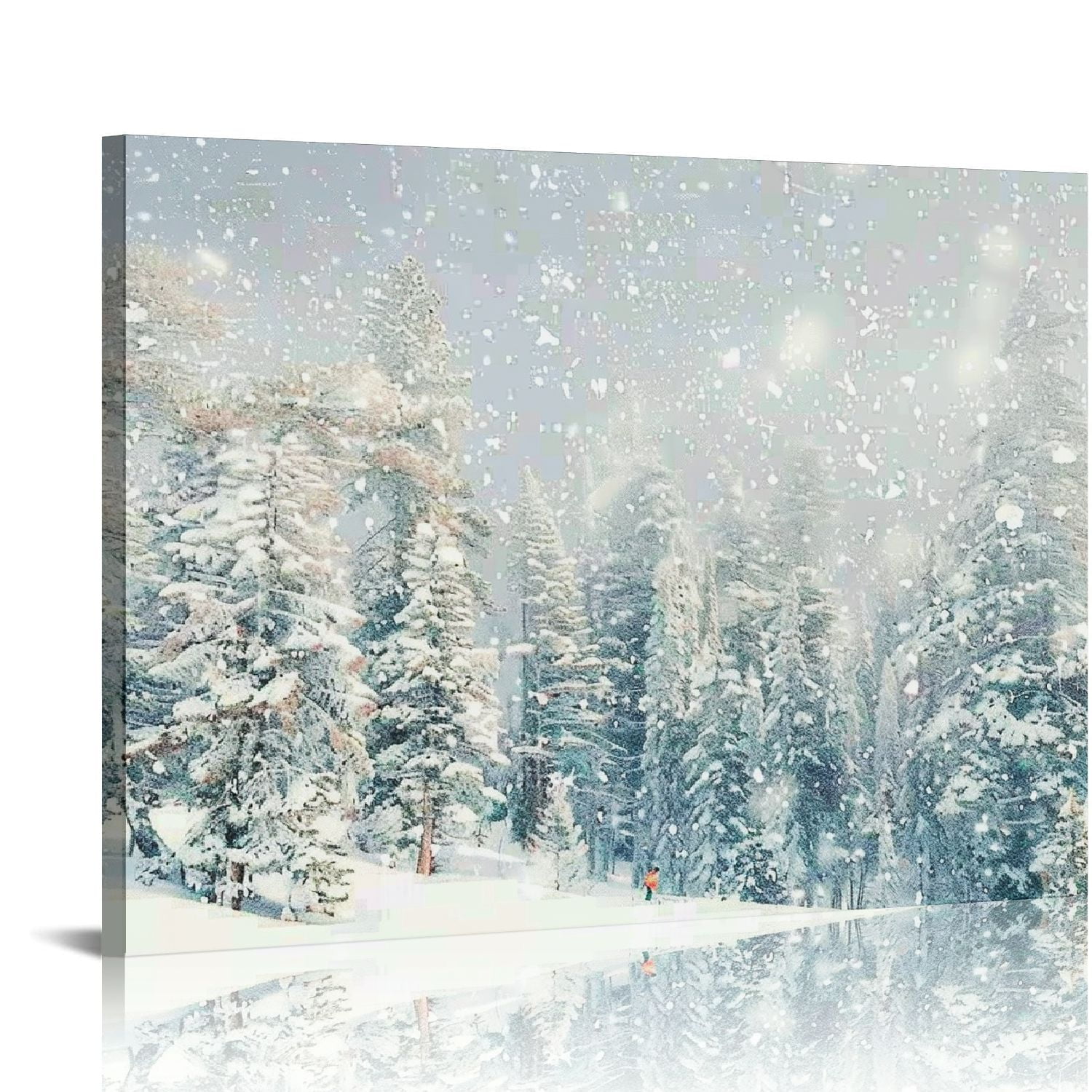 Nawypu Christmas Winter Holiday Wall Art Canvas Print Painting 'Magical ...