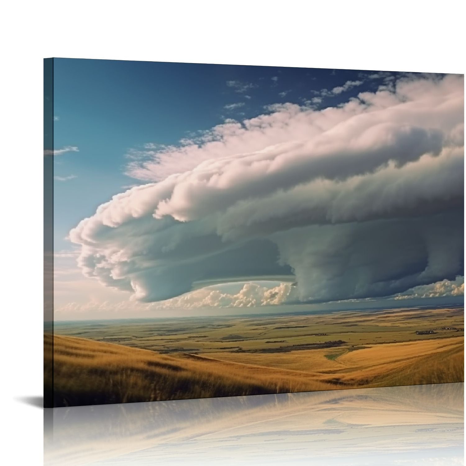 Nawypu Cloudy Tornado And Extreme Weather Wall Art Canvas Prints Poster ...