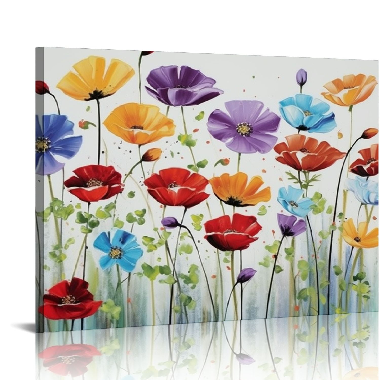 Nawypu Colorful Flower Wall Art Floral Picture Canvas Posters Print ...