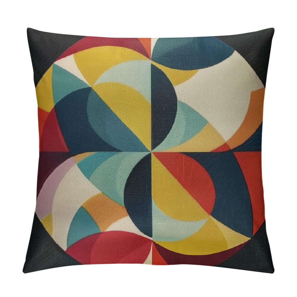 Nawypu Colorful Geometric Throw Pillow Covers Multicolored Aesthetic