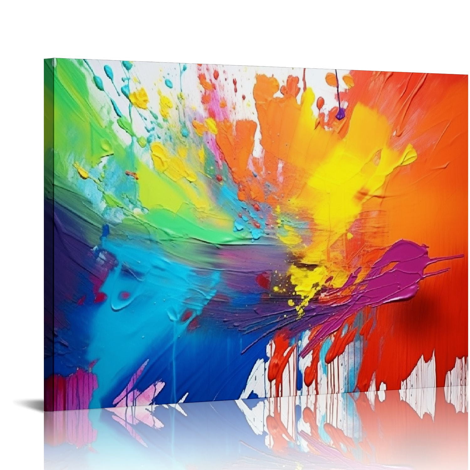 Nawypu - Colorful paint Abstract Wall Art, Giclee Prints abstract ...
