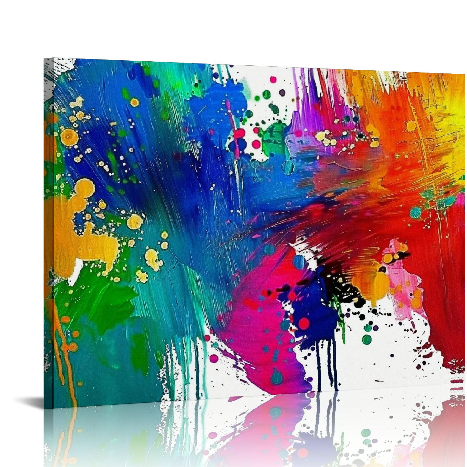 Nawypu - Colorful paint Abstract Wall Art, Giclee Prints abstract ...