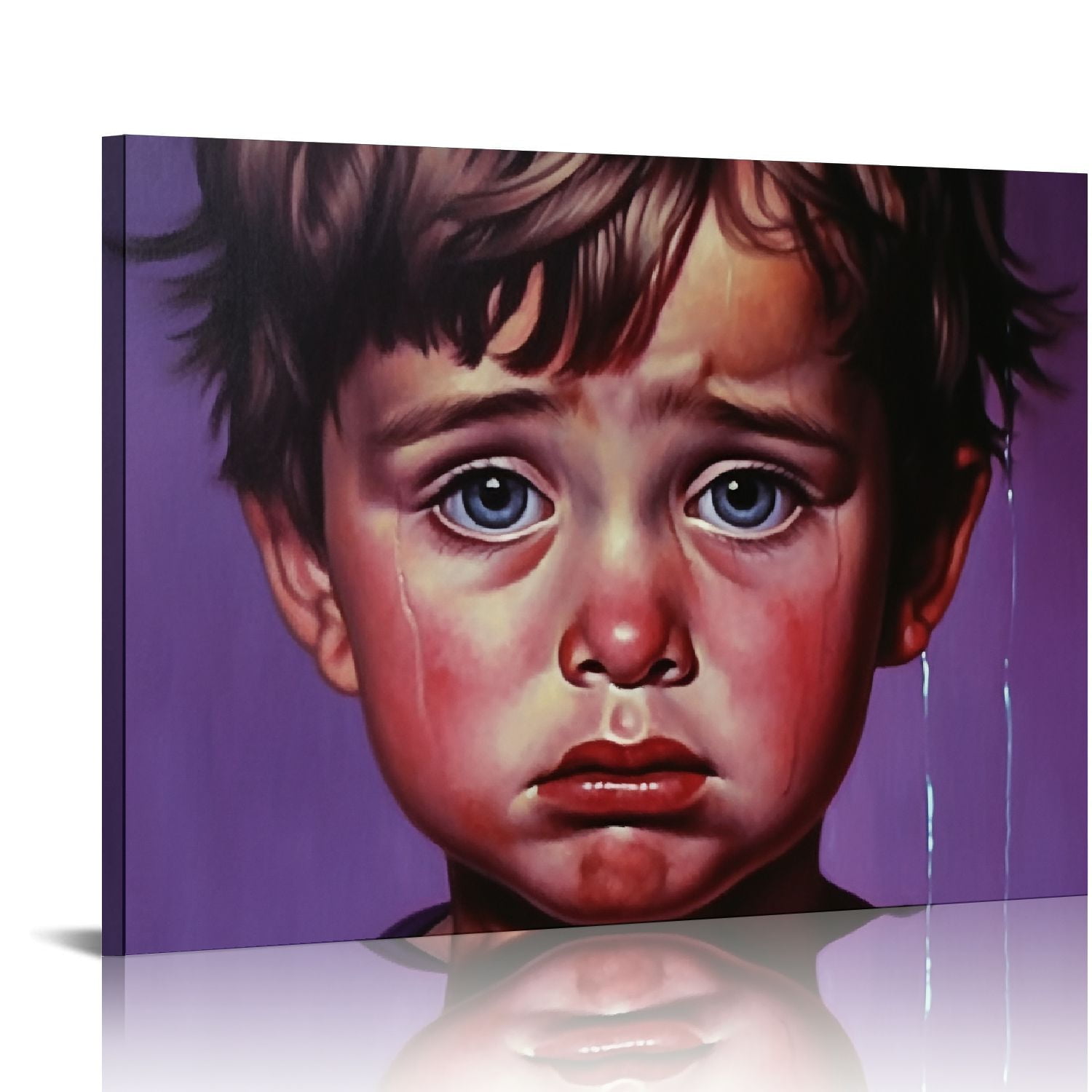 Nawypu Crying Boy Painting Art Bathroom Wall Decoration Room Aesthetic ...