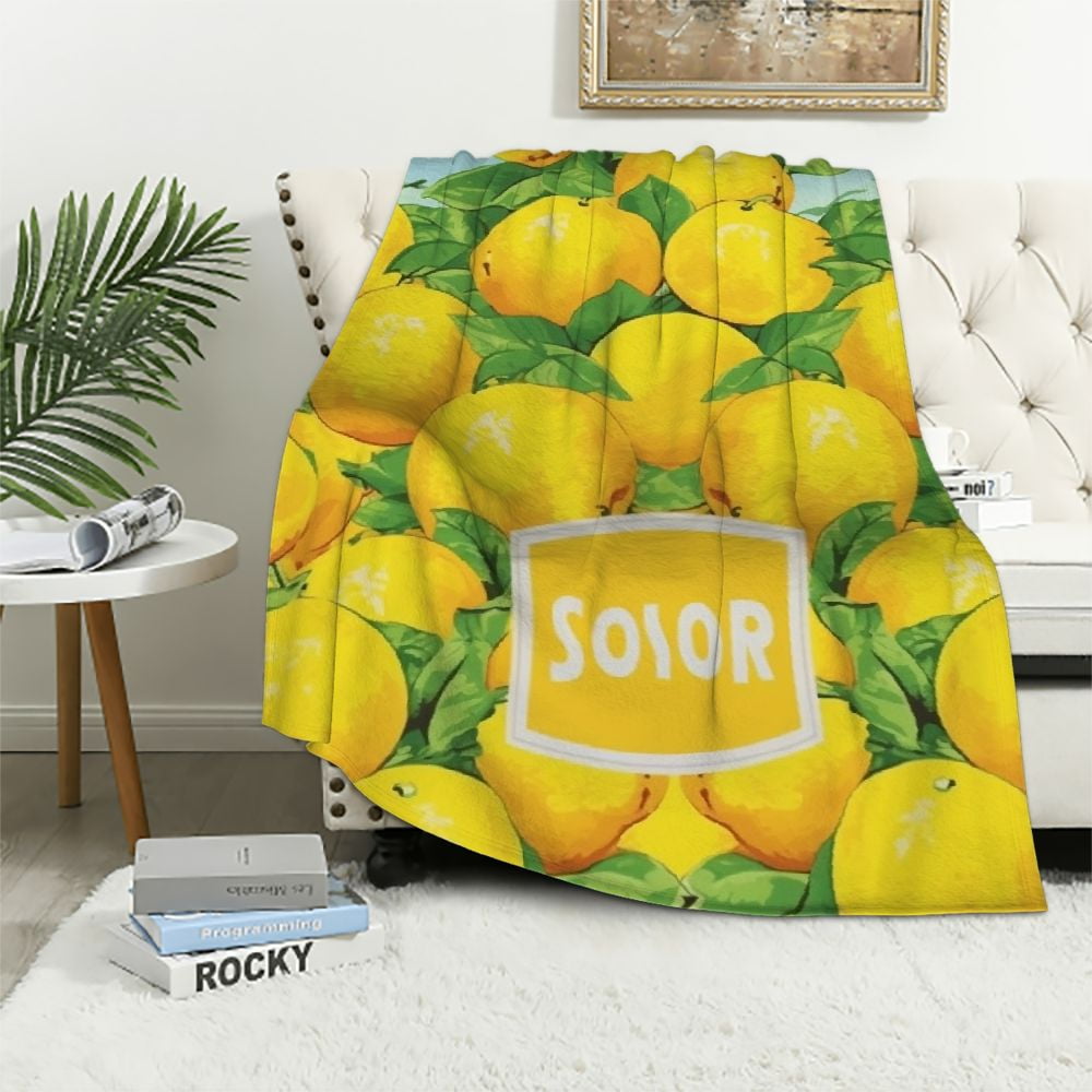 Nawypu Custom Lemon Blanket Gift - 30x40 Inches Cute Blankets for Girls ...
