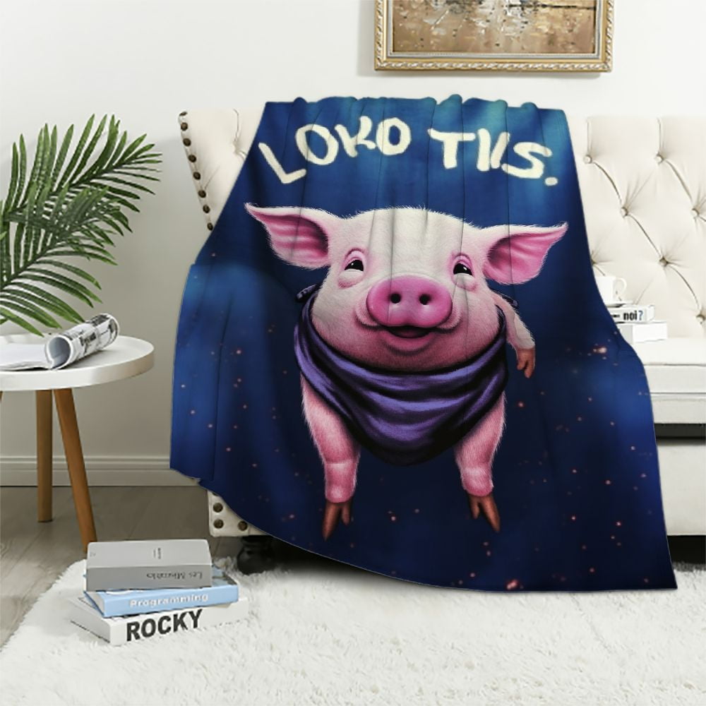 Nawypu Custom Pig Blanket Gifts with Name Cute Throw Blanket for Women ...