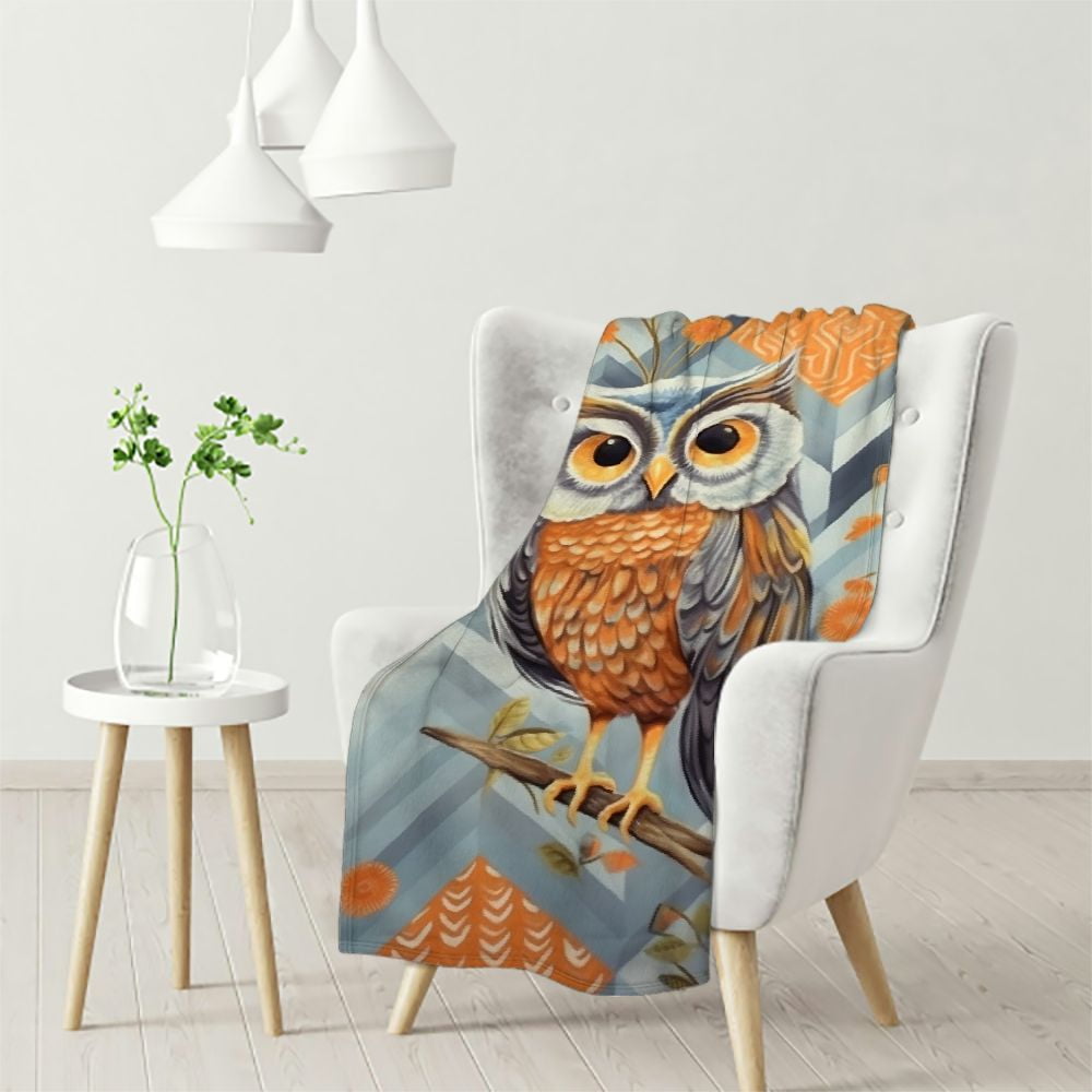 Nawypu Cute Owl Blanket Gifts for Kids,Plush Owls Throw,Soft Flannel ...