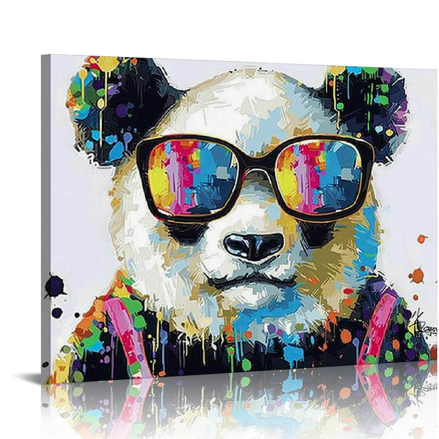 Awypu Cute Panda Canvas Wall art: Wall Decor Animals Themed for Kids ...