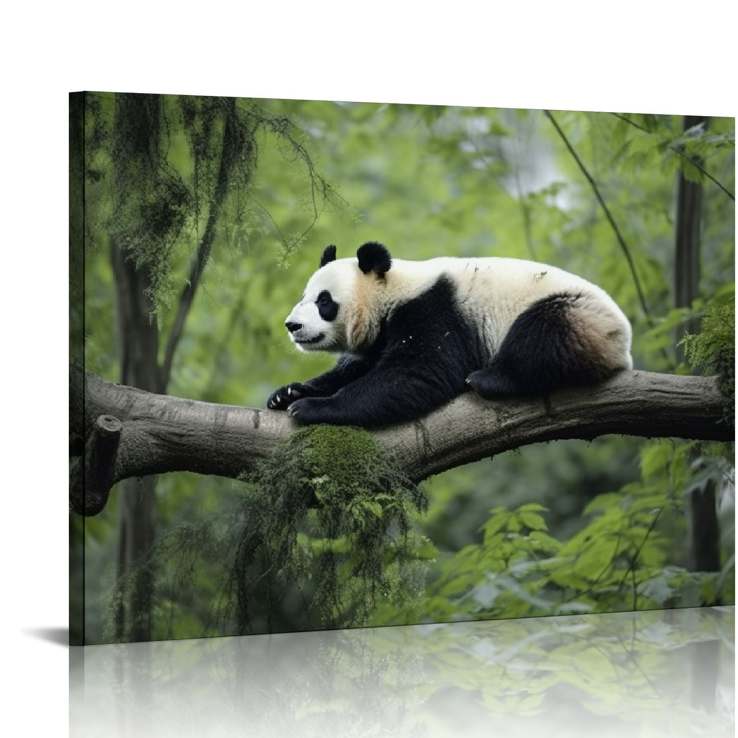 Nawypu Cute Panda Canvas Wall art: Wall Decor Animals Themed for Kids ...