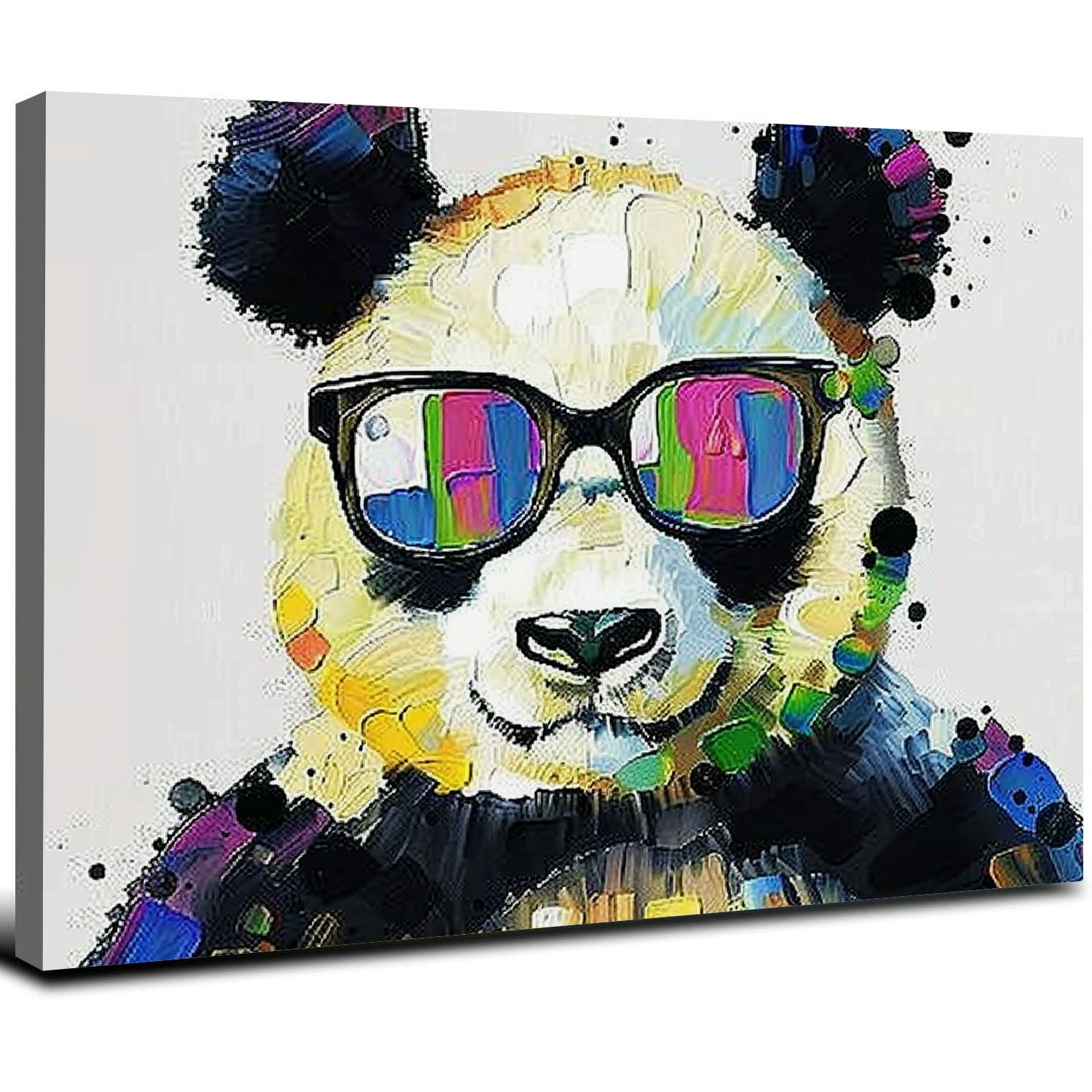 Jiayy Cute Panda Canvas Wall art: Wall Decor Animals Themed for Kids ...