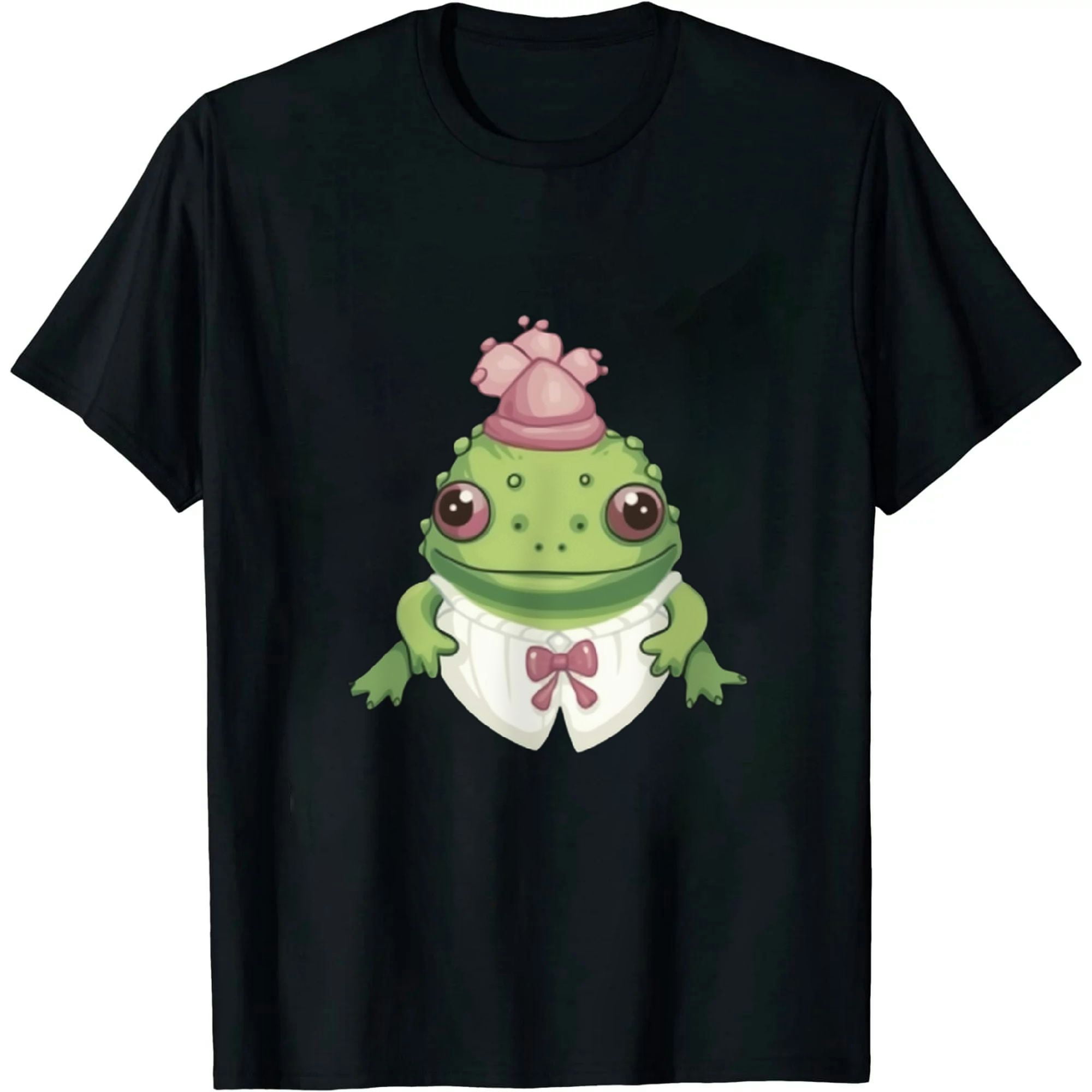 Nawypu Cute Raspberry Frog Pastel Kawaii Cottagecore Aesthetic T-Shirt ...