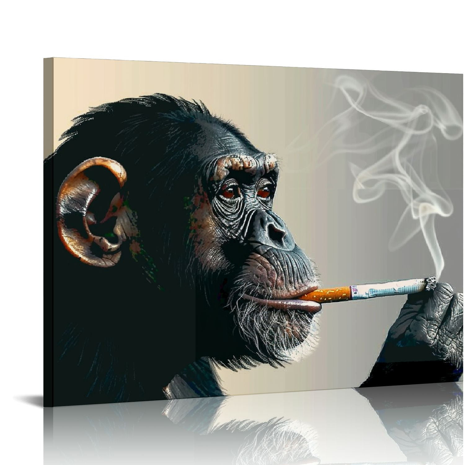 Nawypu DOPE Chimp Smoking Weed - Psychedelic Room Decor - Marijuana ...