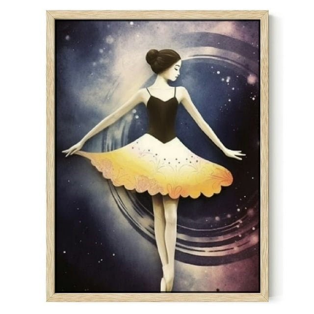 Nawypu Dancer Wall Art Ballet Dancer Ballerina Painting Girls Bedroom ...