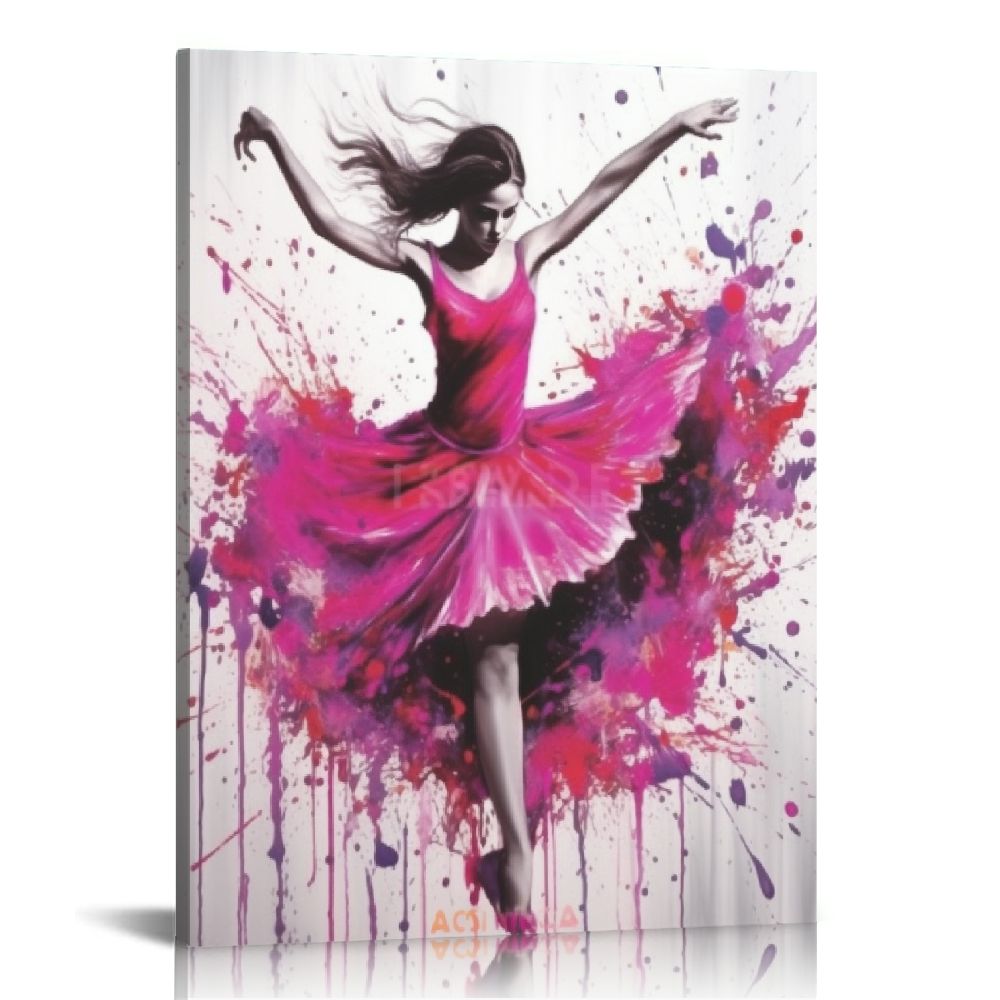 Nawypu Dancers in Modern Abstract Canvas Wall Art, Abstract Painting ...