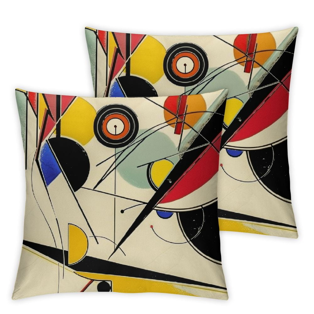 Nawypu Decorative Pillow Cover Abstract Inspired Figure Beige Modern ...
