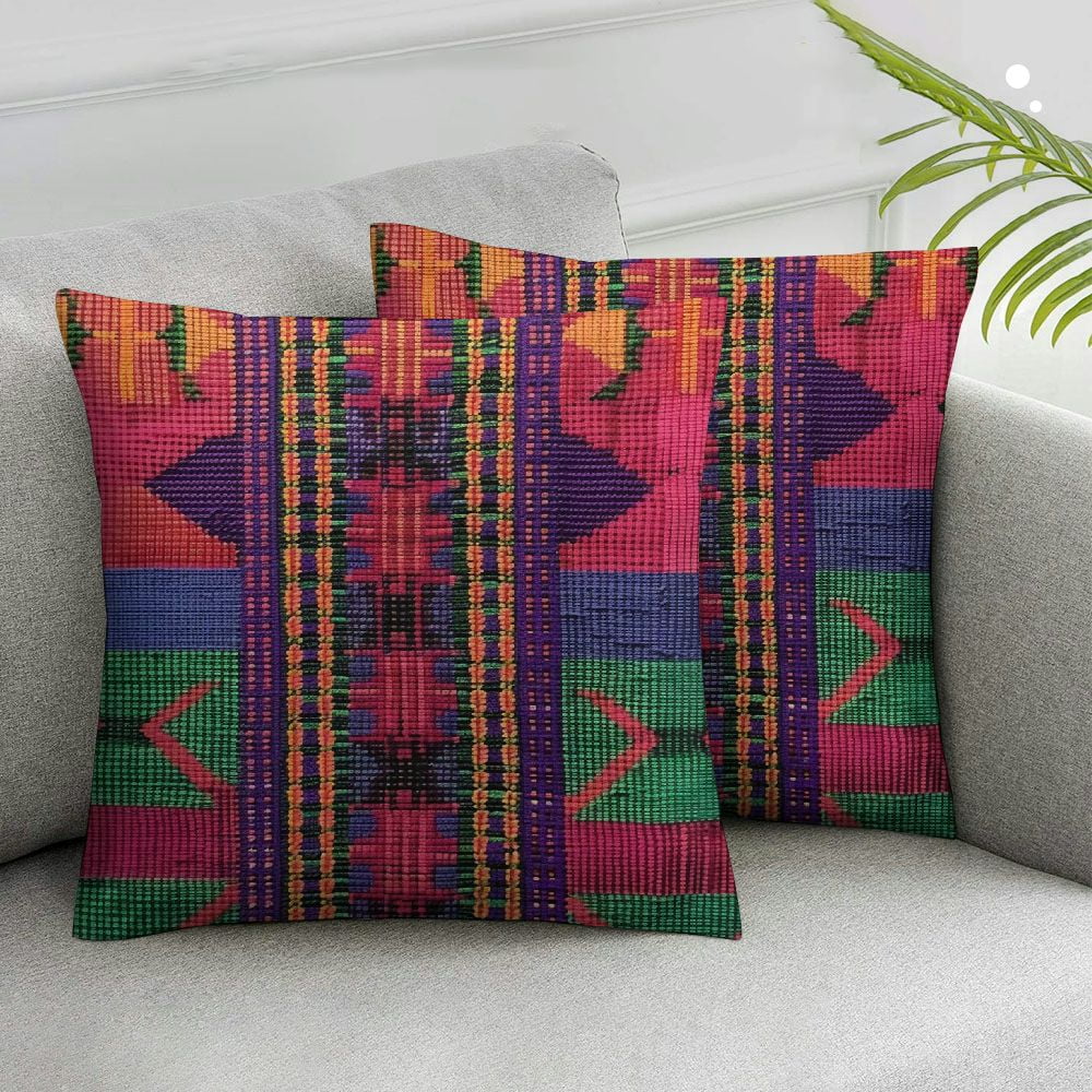 Nawypu Decorative Throw Pillow Cover Peru Peruvian Pattern Shape Border ...