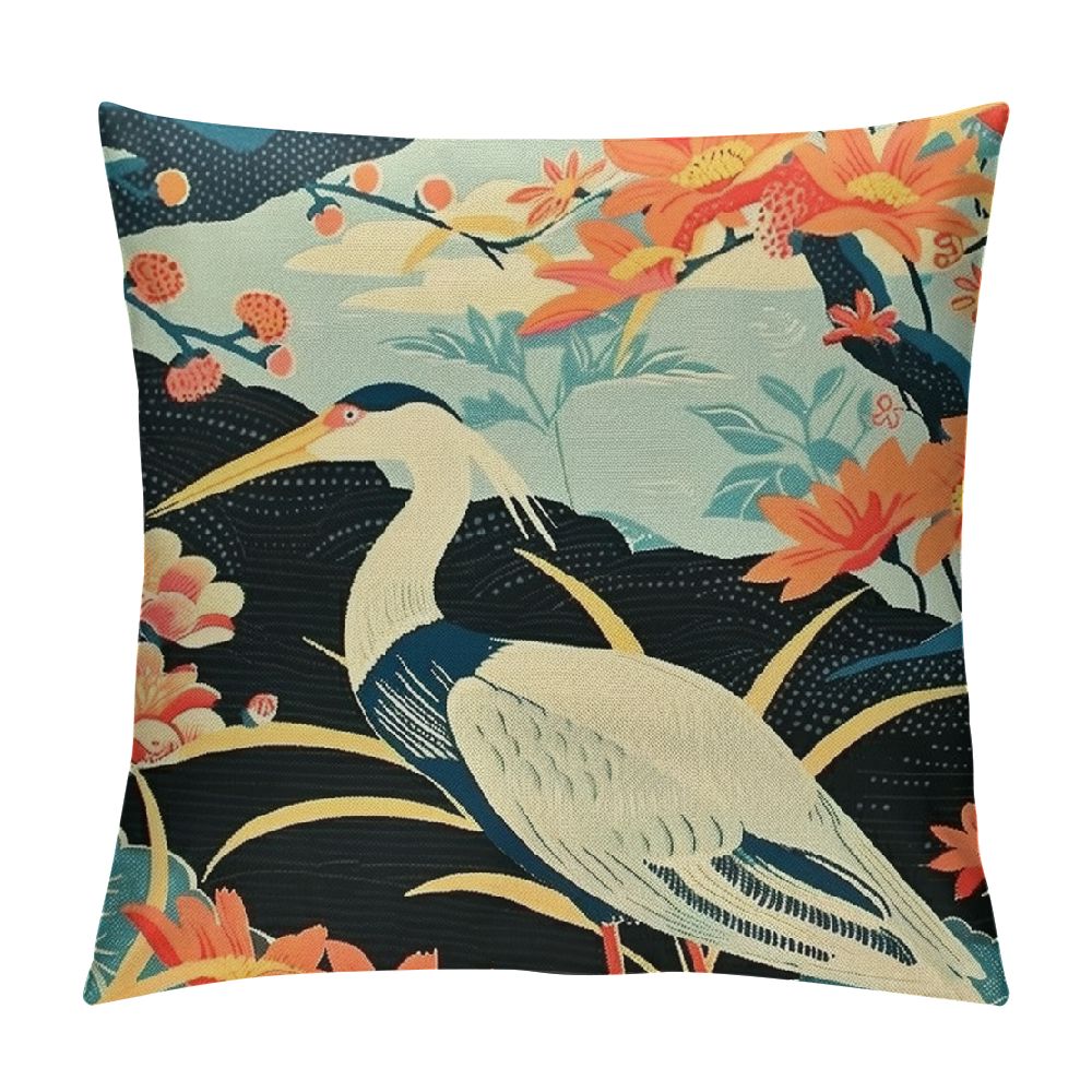 Nawypu Decorative Throw Pillow Covers Japanese Style Green and Black ...