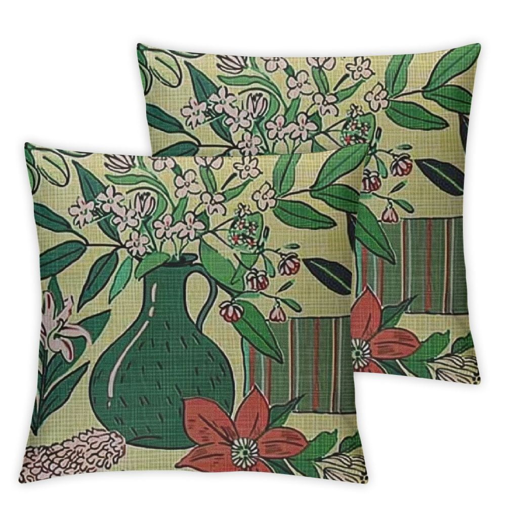 Nawypu Decorative Throw Pillow Covers Lined Seamless Pattern Indonesia ...