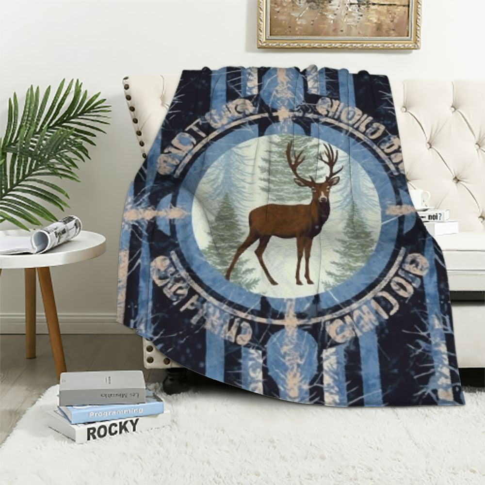 ONETECH Deer Blanket for Man Woman Throw Blanket for Girls Boys Soft ...