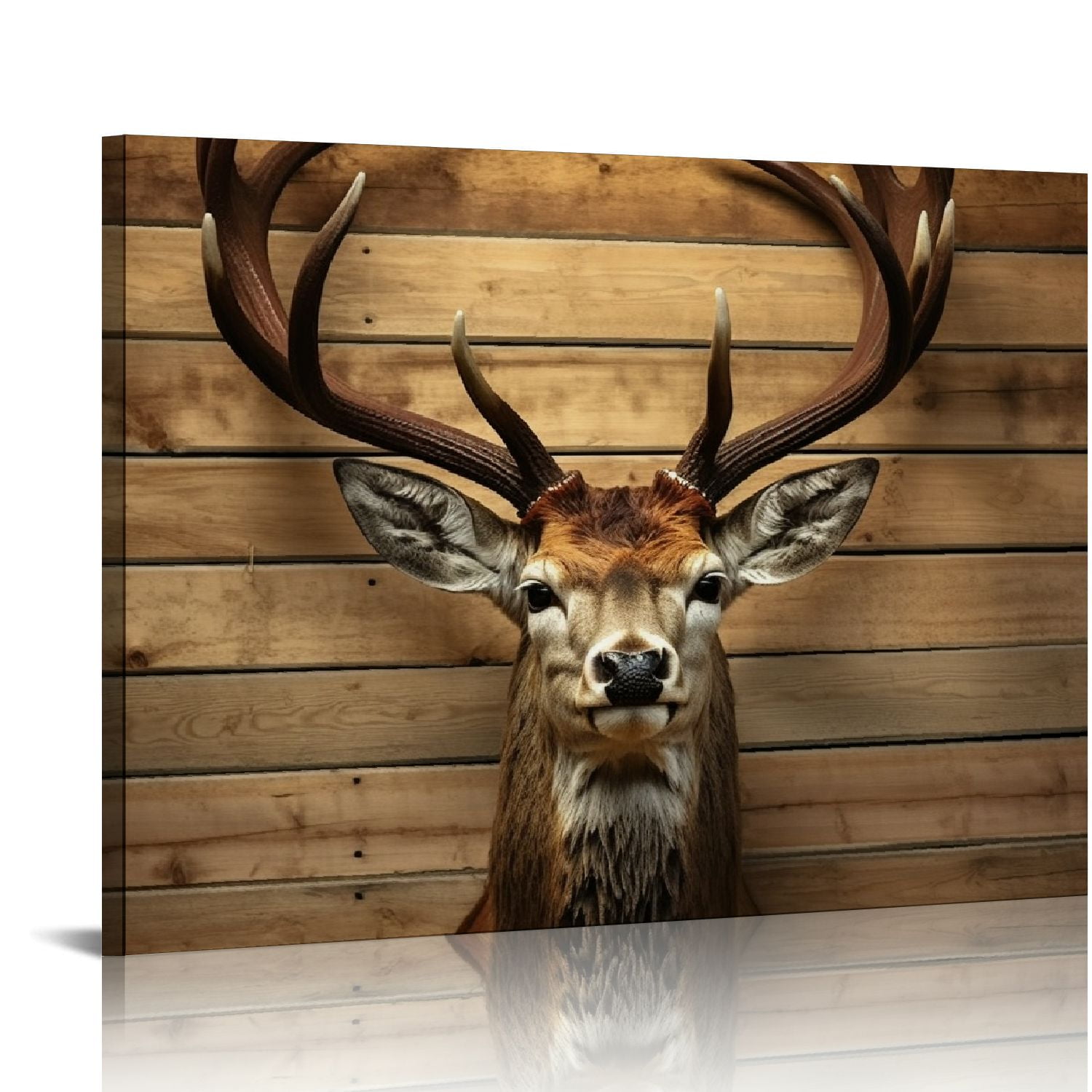 Nawypu Deer Canvas Wall Art Bathroom Decor Minimalist Deer Pictures ...