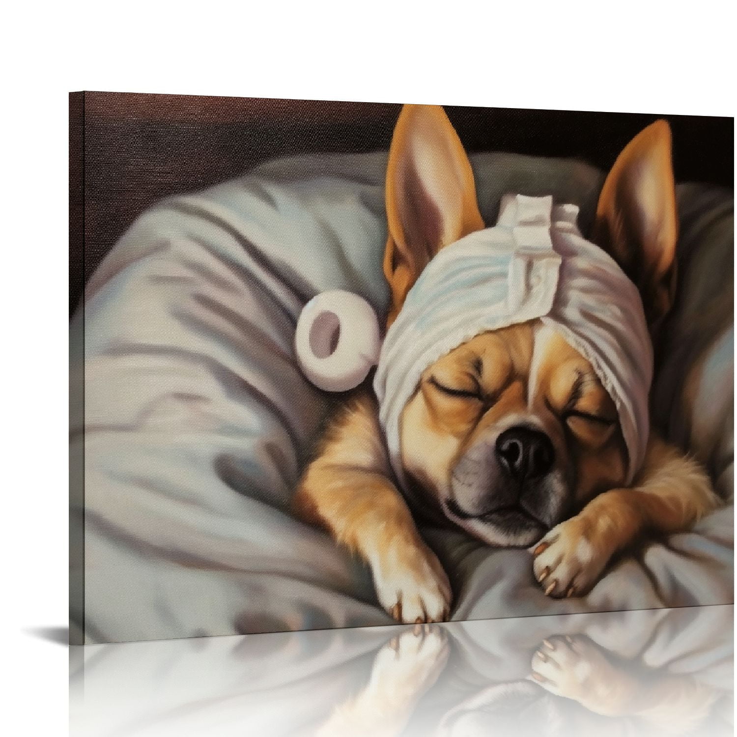 Nawypu Dog Nap Relaxation Pet Animal Humor Self-Care Wall Art - Walmart.com