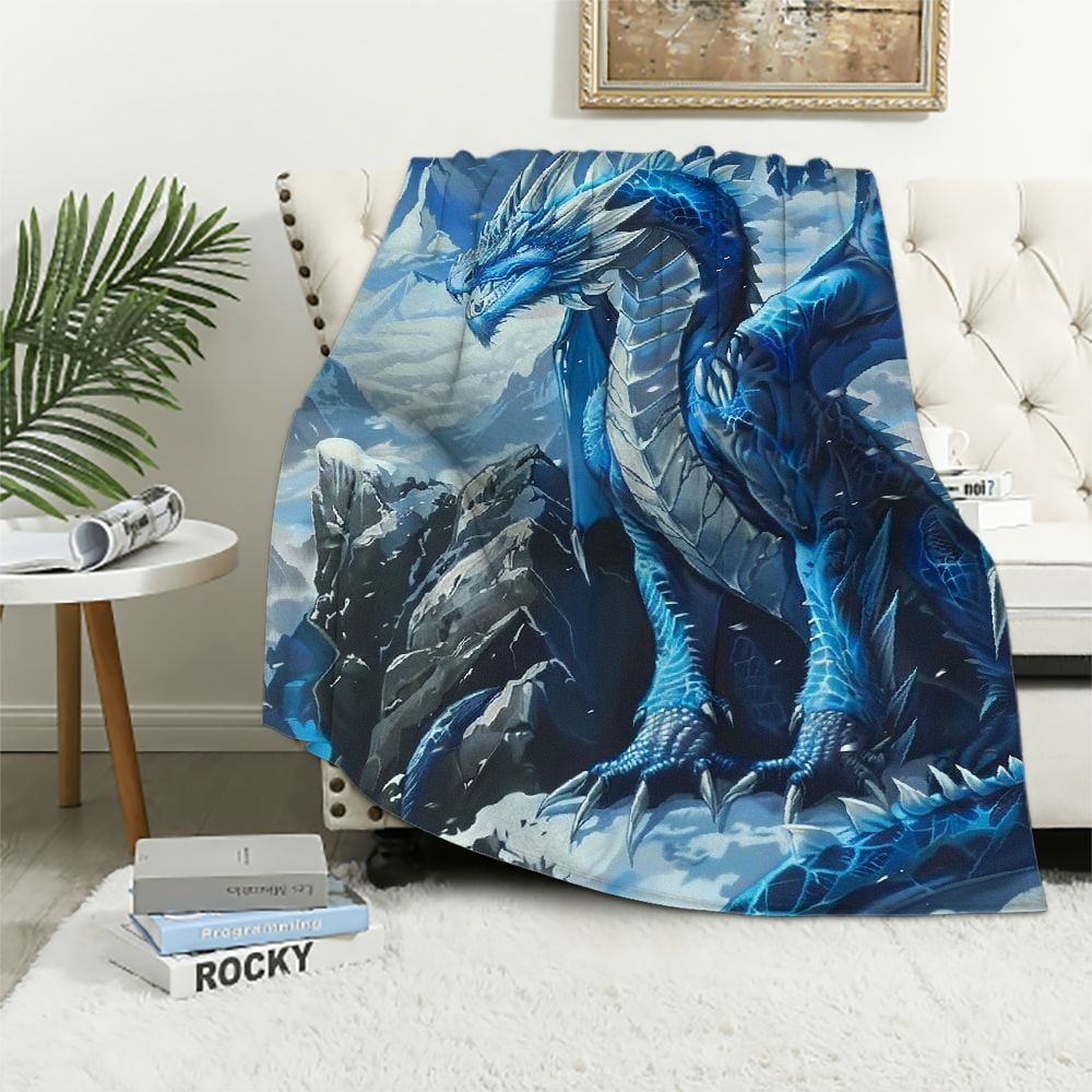 JEUXUS Gifts for Boys Dragon Throw Blanket for Boys Soft Cozy Warm ...