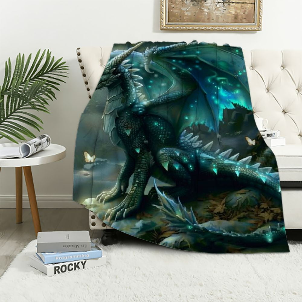 JEUXUS s - s and Throws - Personalized Dragon Throw Blanket for Boys, Lightweight Soft for Couch ...
