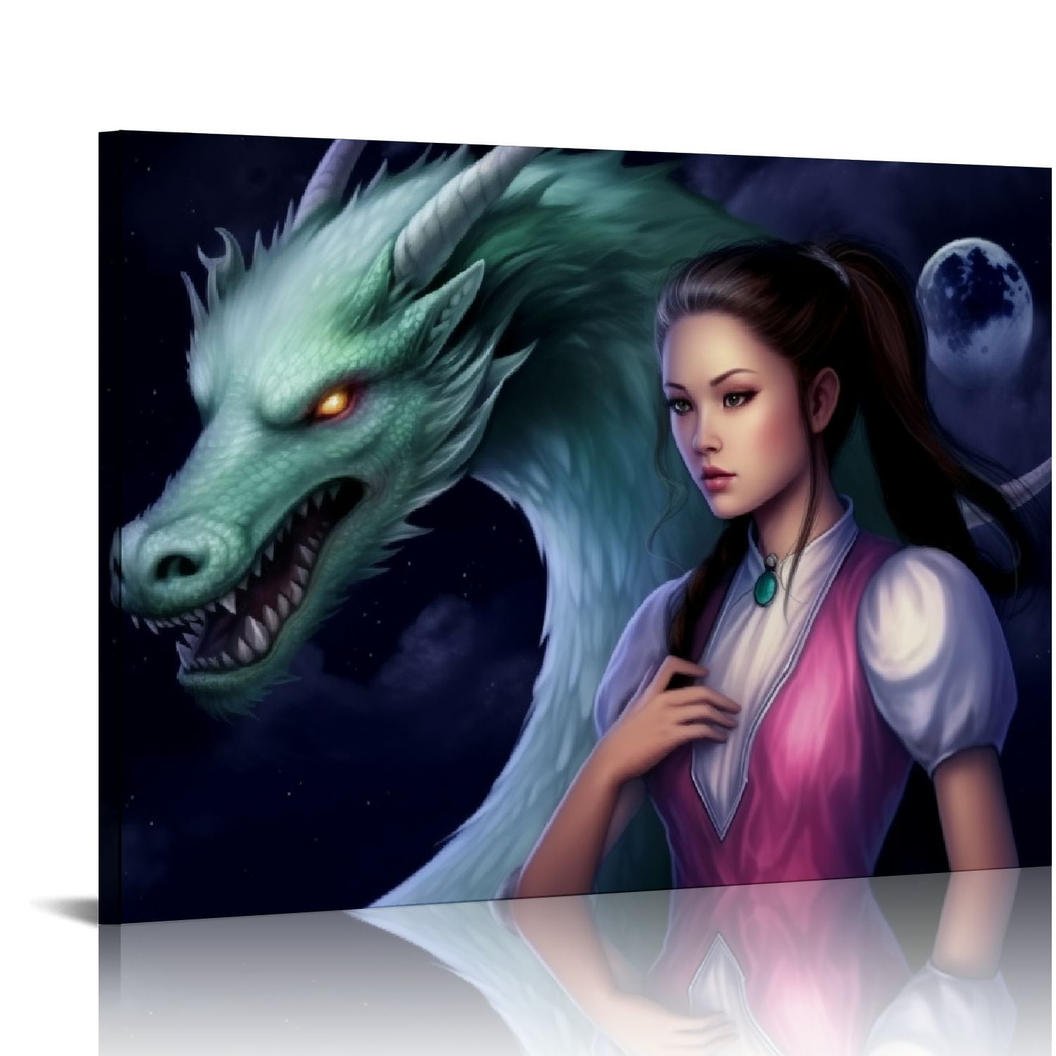Nawypu 'Dragon Night' by JoJoesArt, Canvas Wall Art, - Walmart.com