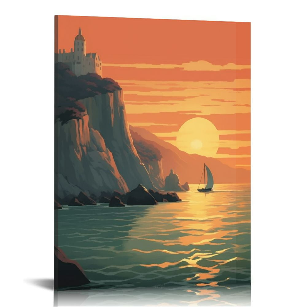 Nawypu Dubrovnik Croatia Vintage Travel Posters Poster Decor Painting ...