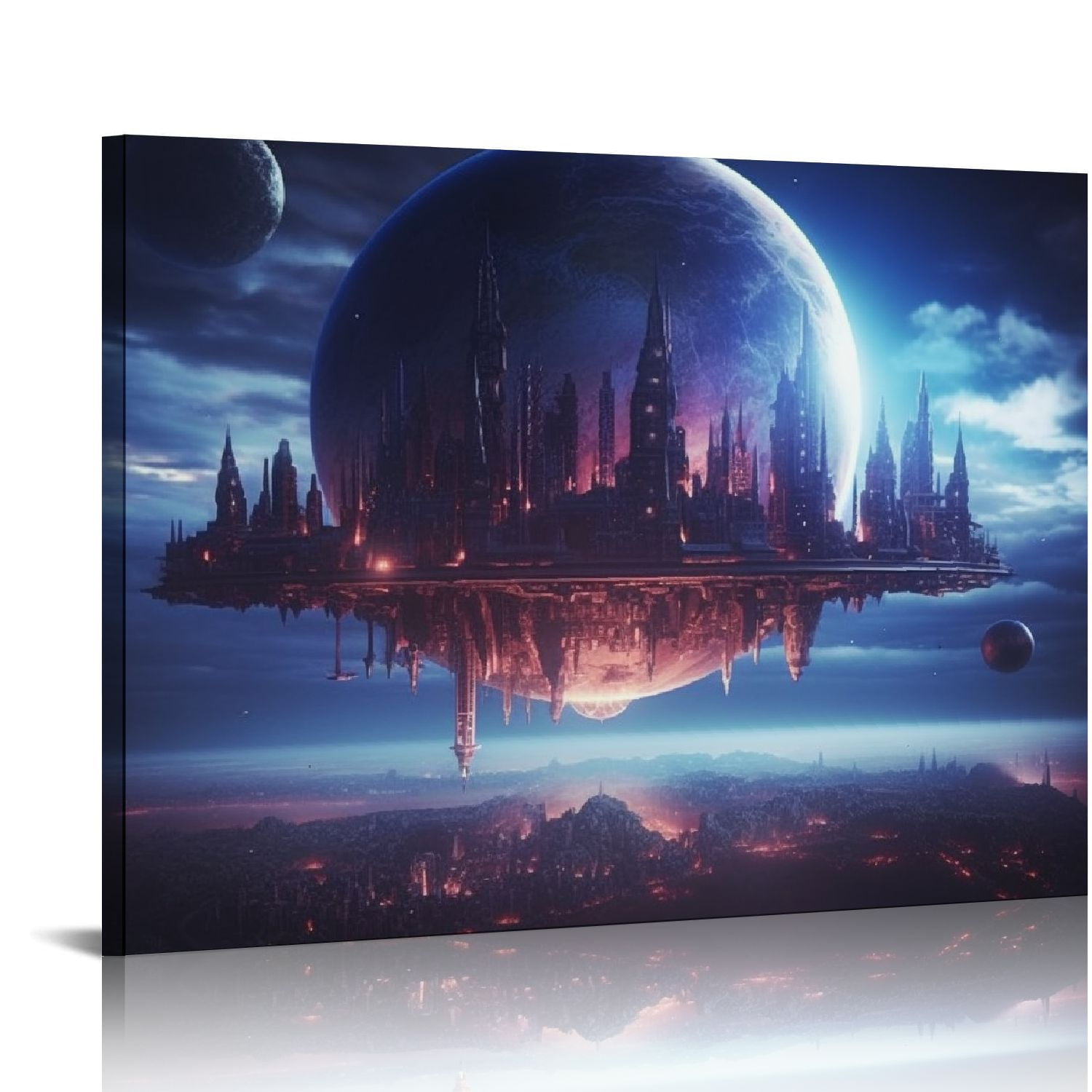 Nawypu Earth And Future City And Electric Blue And Purple Science ...