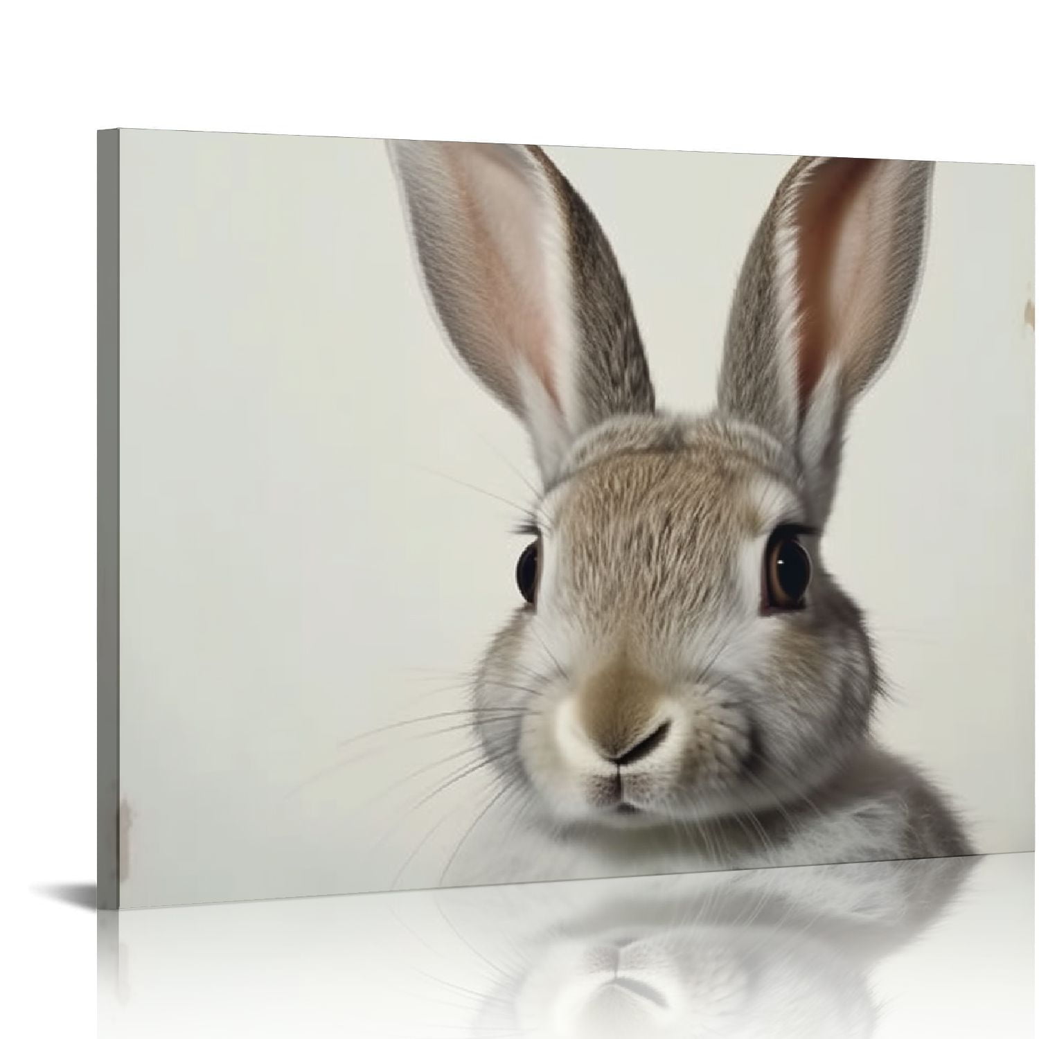 Nawypu Easter Nursery Bunny Wall Art Gray Rabbit Prints Kids Room Cute ...