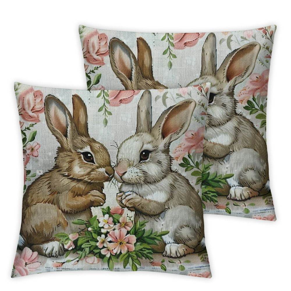 Nawypu Easter Spring Pillow Covers Decoration,Buffalo Plaid Farmhouse ...