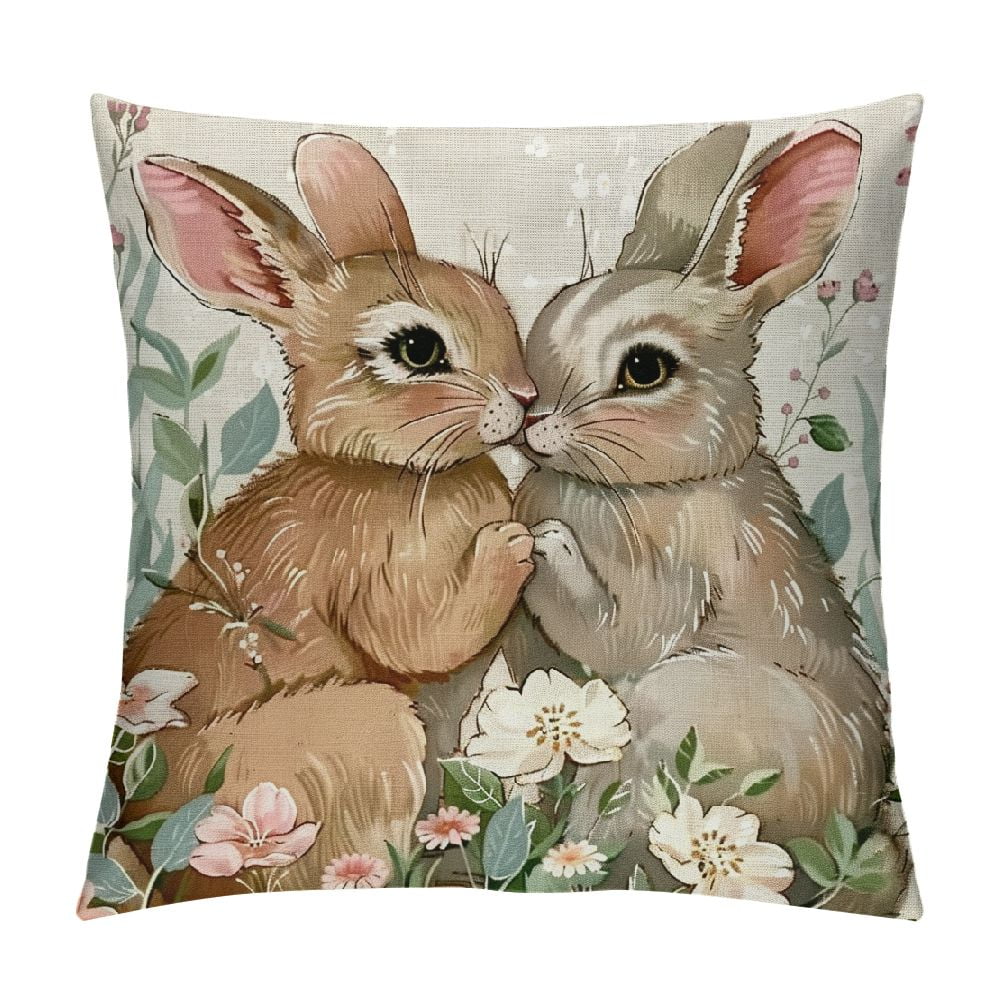 Nawypu Easter Spring Pillow Covers Decoration,Buffalo Plaid Farmhouse ...