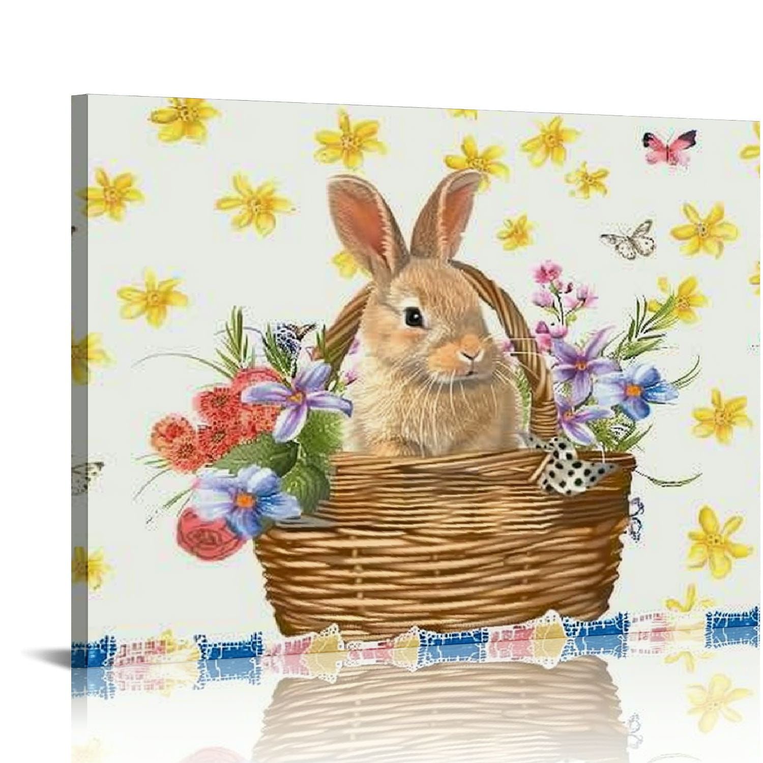 Nawypu Easter Wall Art For Living Room/Bedroom, Canvas Bathroom Decor ...