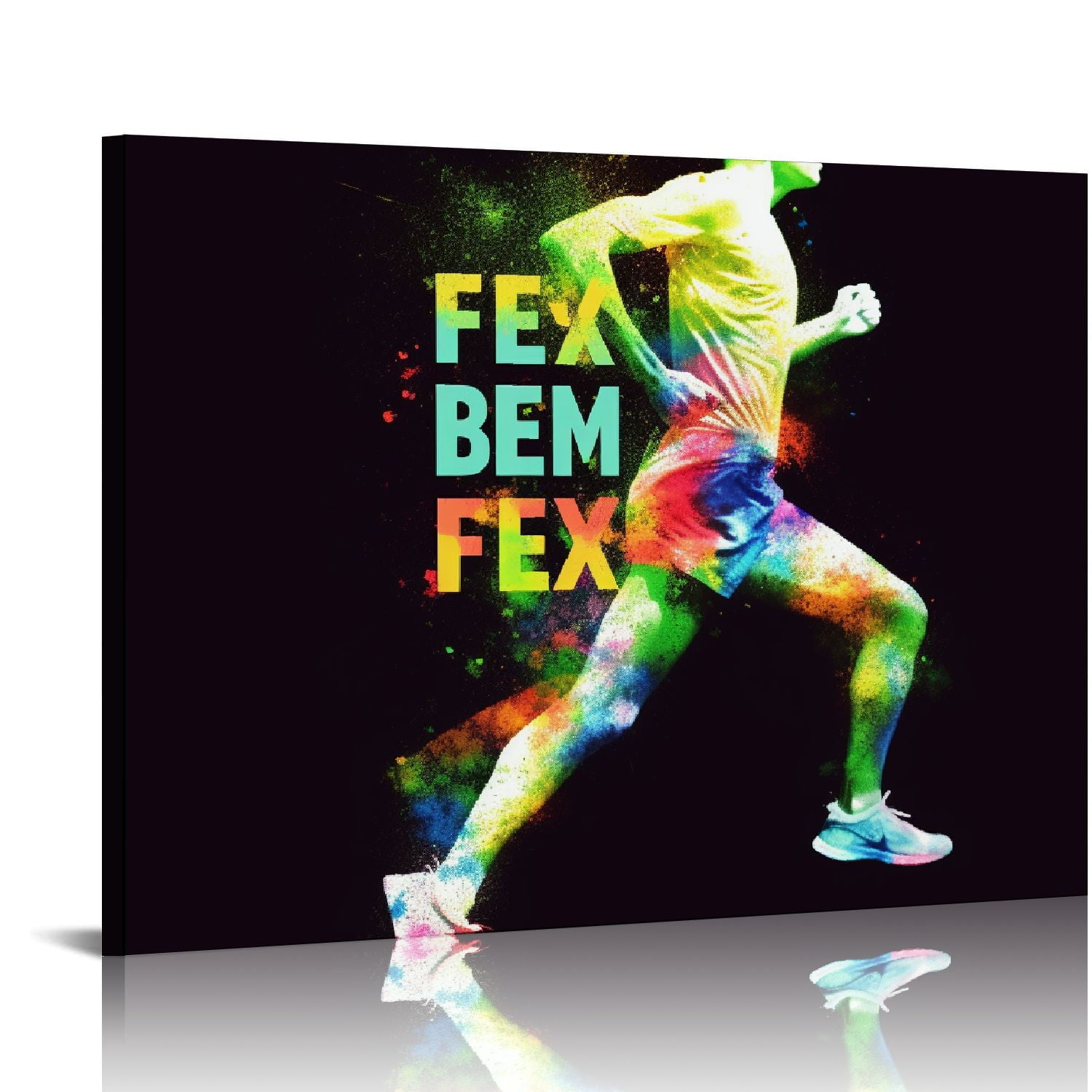 Nawypu Eat Sleep Run Repeat Wall Art, Poster Print, Ideal for Male ...