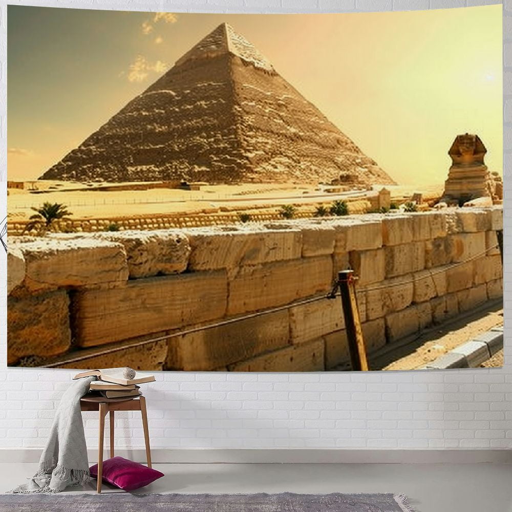 Nawypu Egyptian Pyramids Tapestry Wall Hanging Fairy Tale Tapestries ...