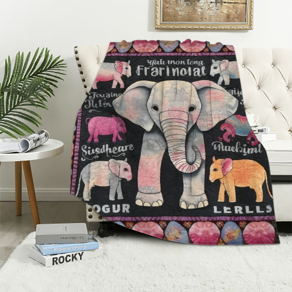 Nawypu Elephant Gifts for Women, Elephants Gift, Elephant Blanket ...