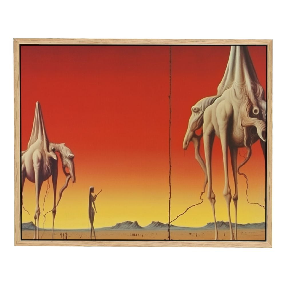 Nawypu Elephants Painting by Dali Colorful Room Decor Famous Elephants ...