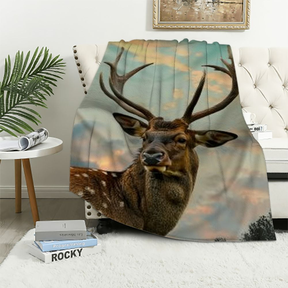 Nawypu Elk Deer Throw Blanket Ethnic Tribe Arrow Aztec Blanket,African ...