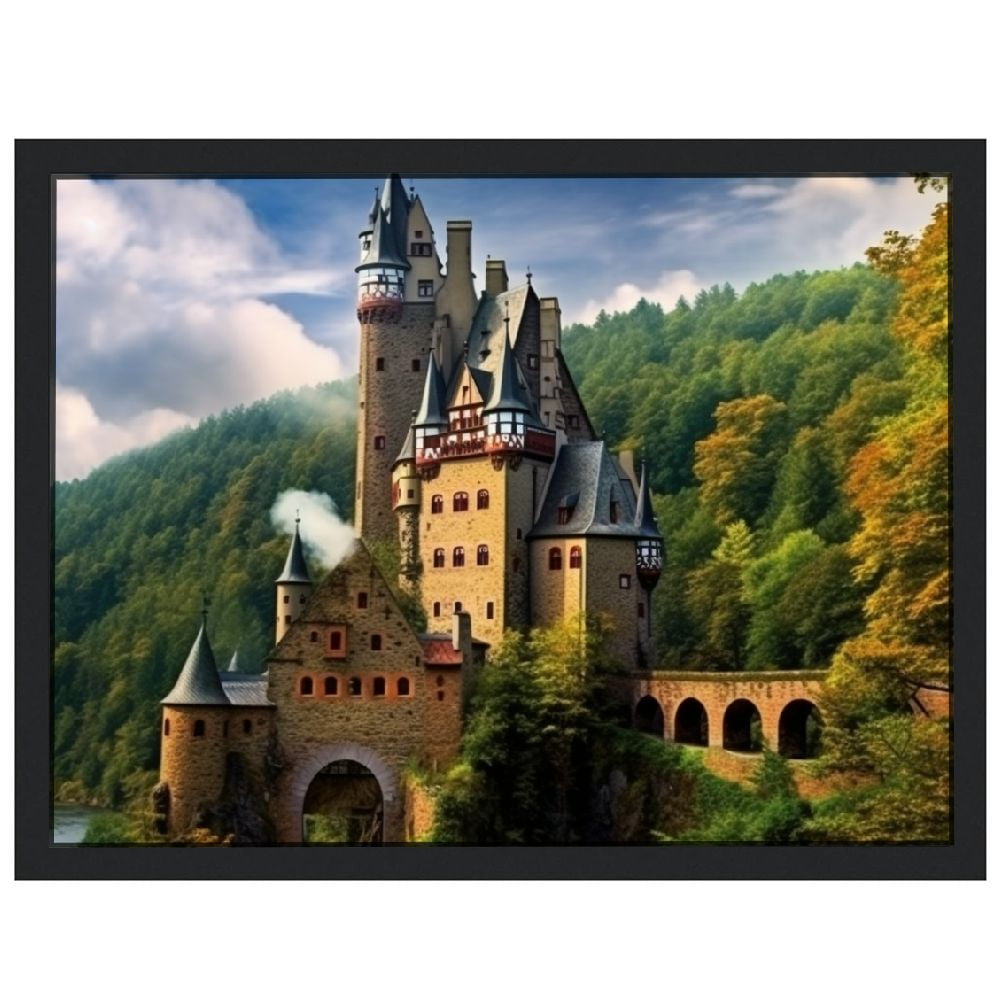 Nawypu Eltz Castle Pictures Canvas Wall Art Landscape Poster Prints ...