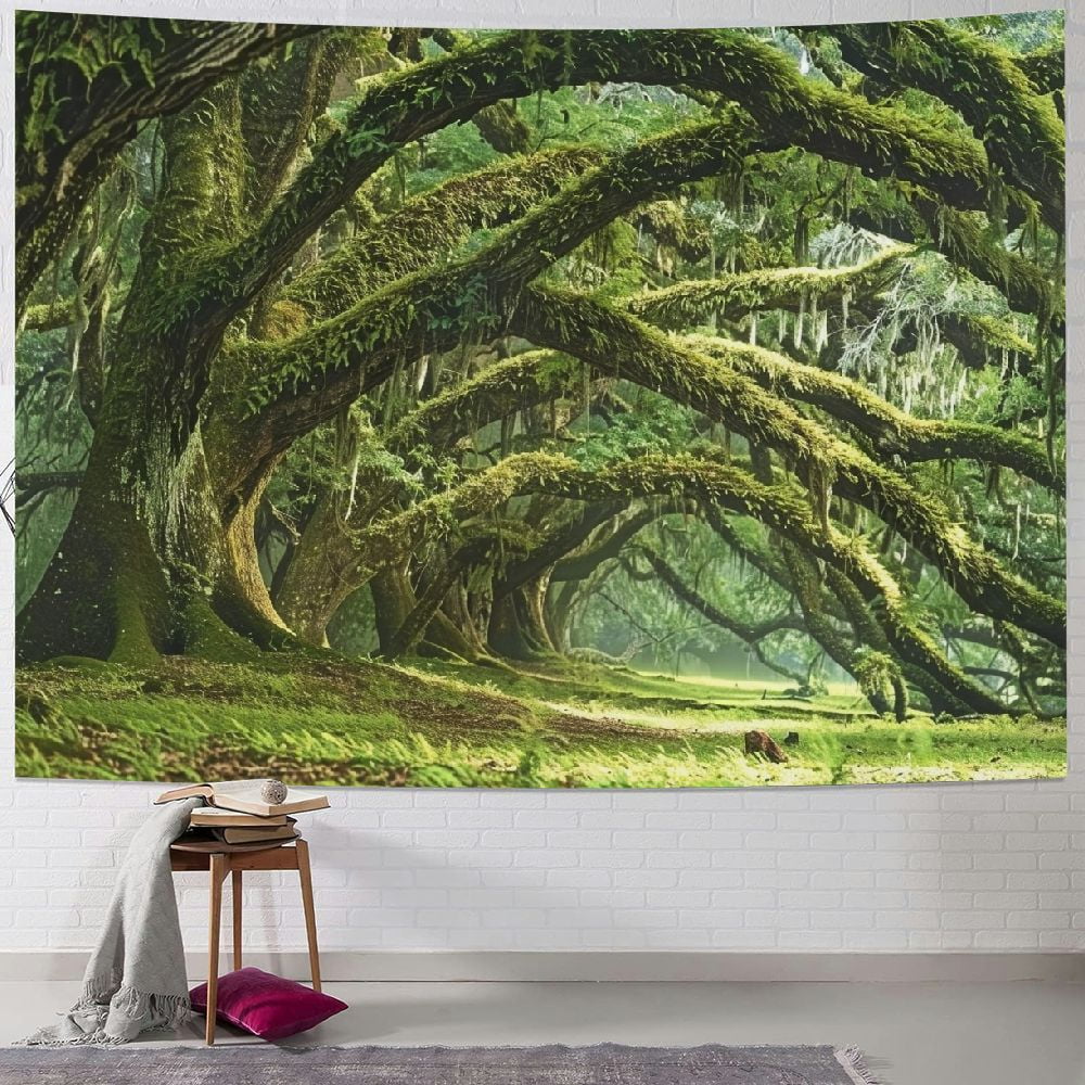 Nawypu Enchanted Jungle Forest Tapestries Wall Hanging Fairy Tale ...