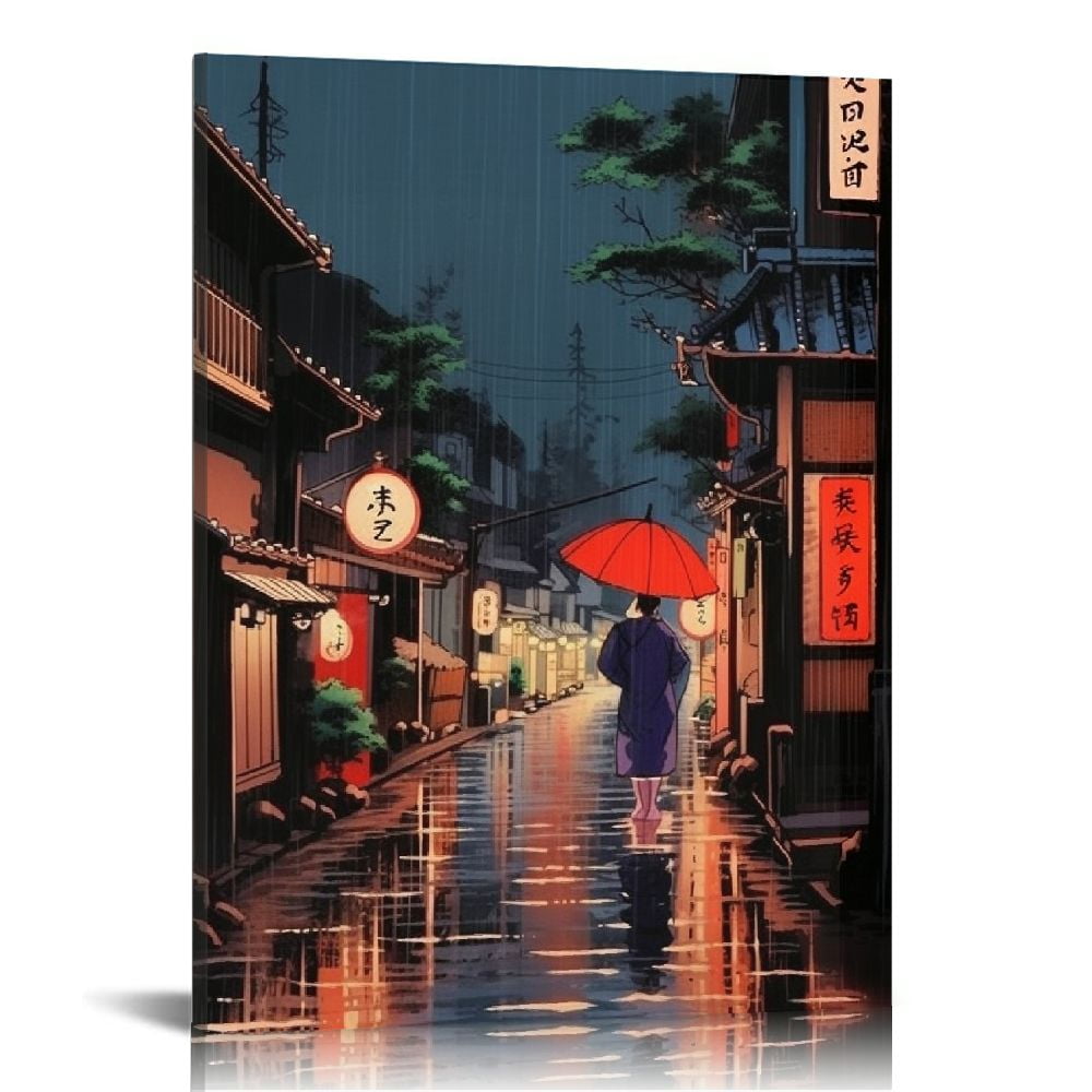 Nawypu Evening At Ushigome By Tsuchiya Koitsu Print Poster Vintage Painting Canvas Prints Wall ...