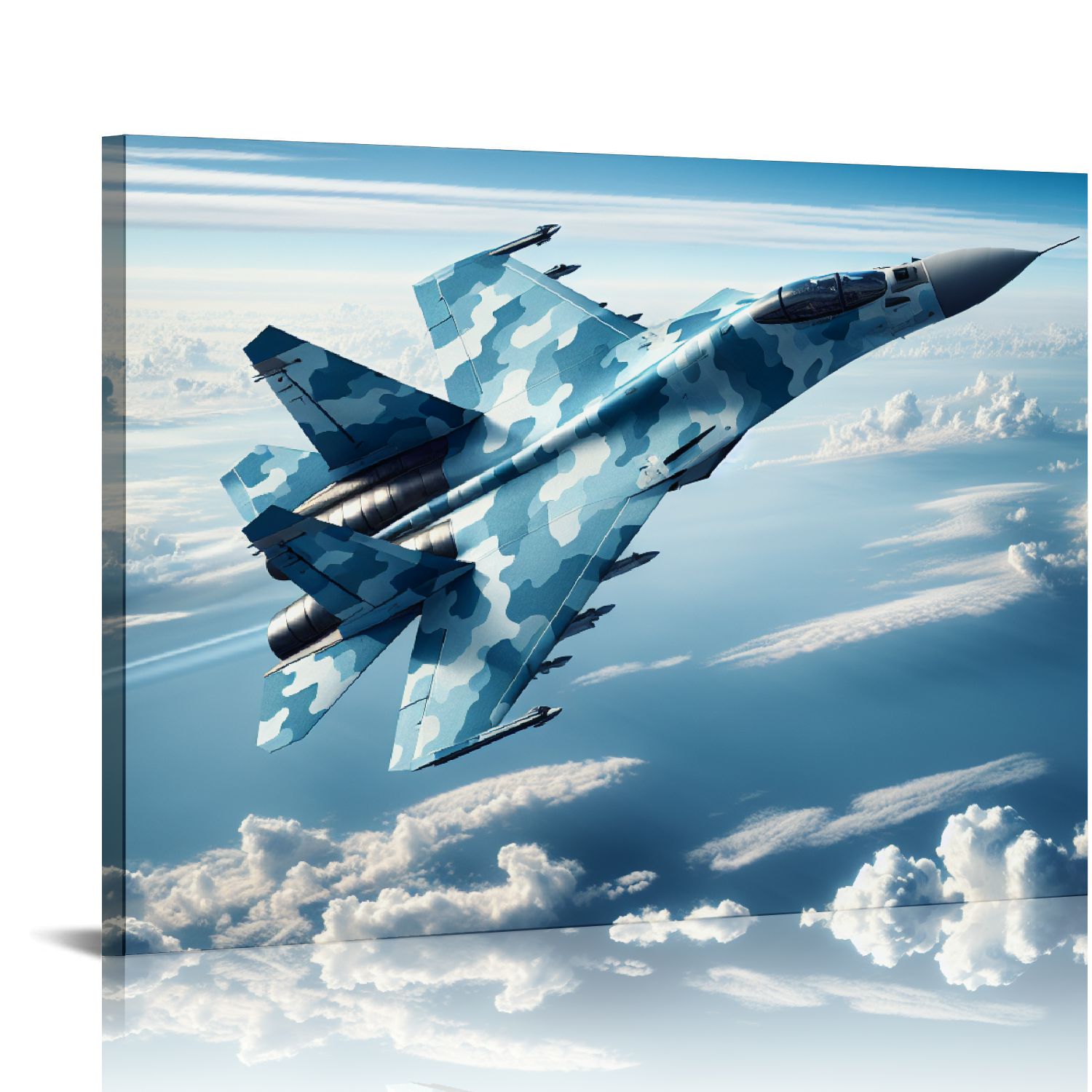 Nawypu F-16 Airplane Canvas Wall Art Prints F-16 Fighting Falcon ...