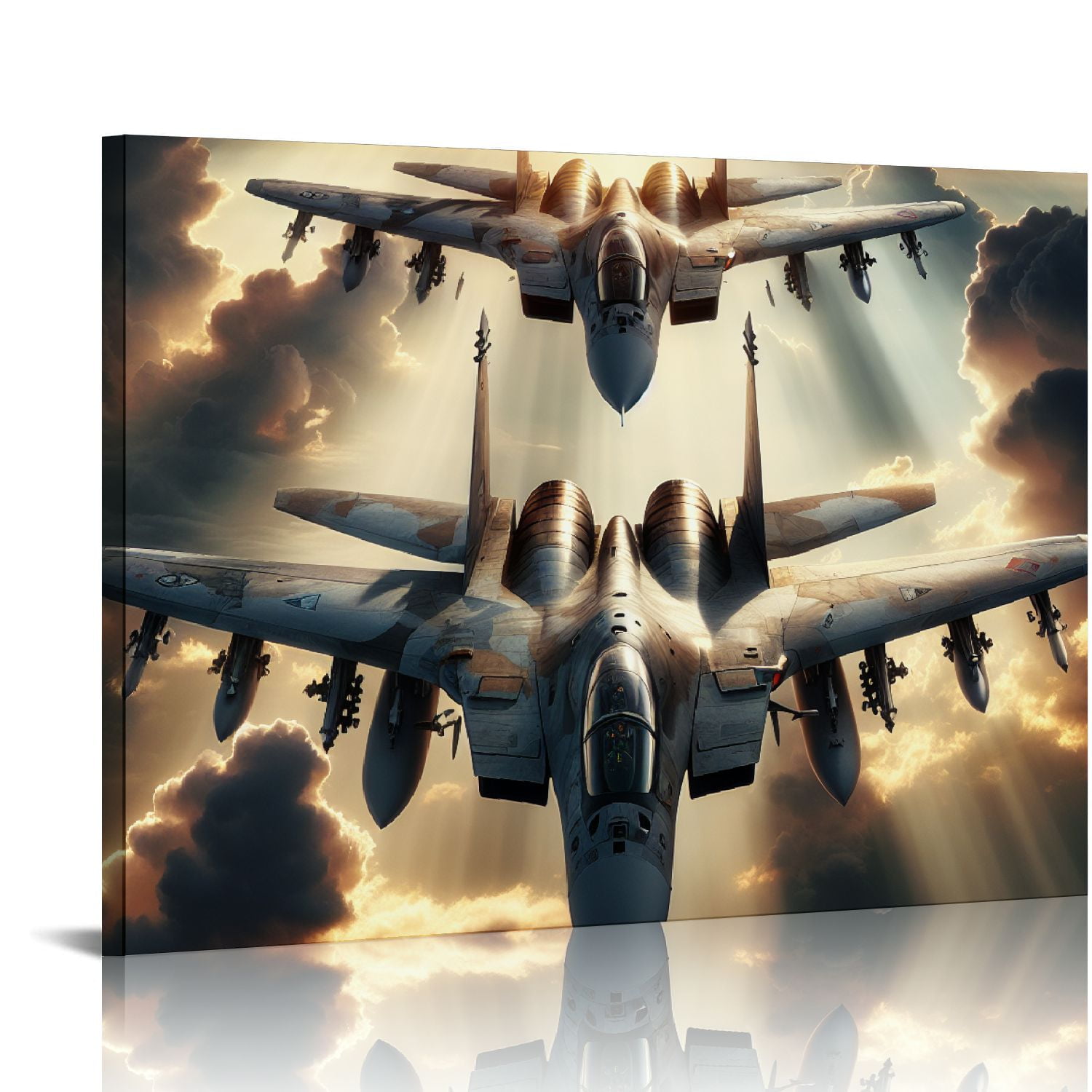 Nawypu F-18 Airplane Decor Aviation Canvas Wall Art Prints Hornet ...