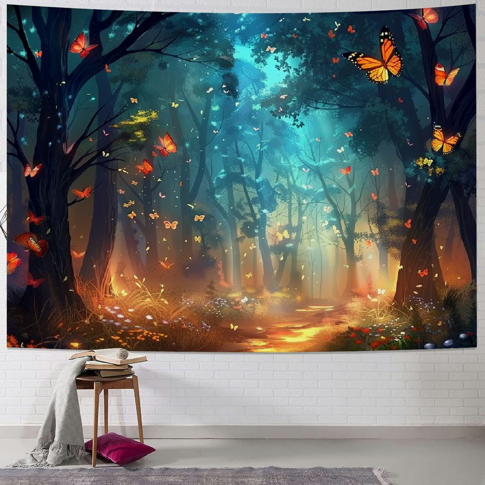 Nawypu Fairy Tapestry, Fantasy Tapestry Wall Hanging Enchanted Forest ...