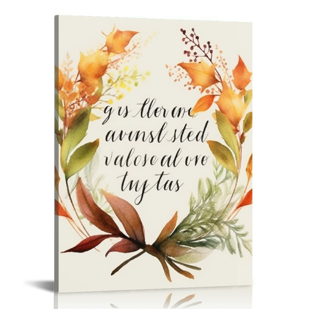 Nawypu Fall Canvas Wall Art,The Grass Withers The Flower Fades Wall Art ...