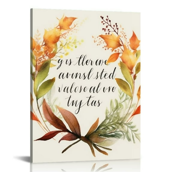 Nawypu Fall Canvas Wall Art,The Grass Withers The Flower Fades Wall Art ...